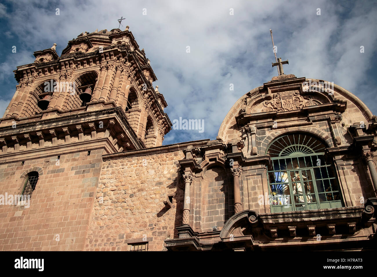 Historic buildings in UNESCO World Heritage Site, Cusco, Peru Stock ...