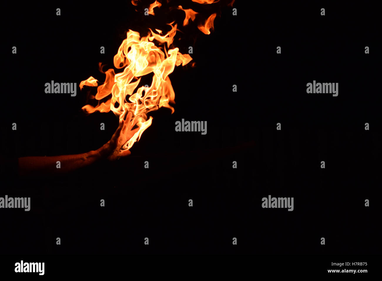 Burning off flammable bubbles from hi-res stock photography and images ...