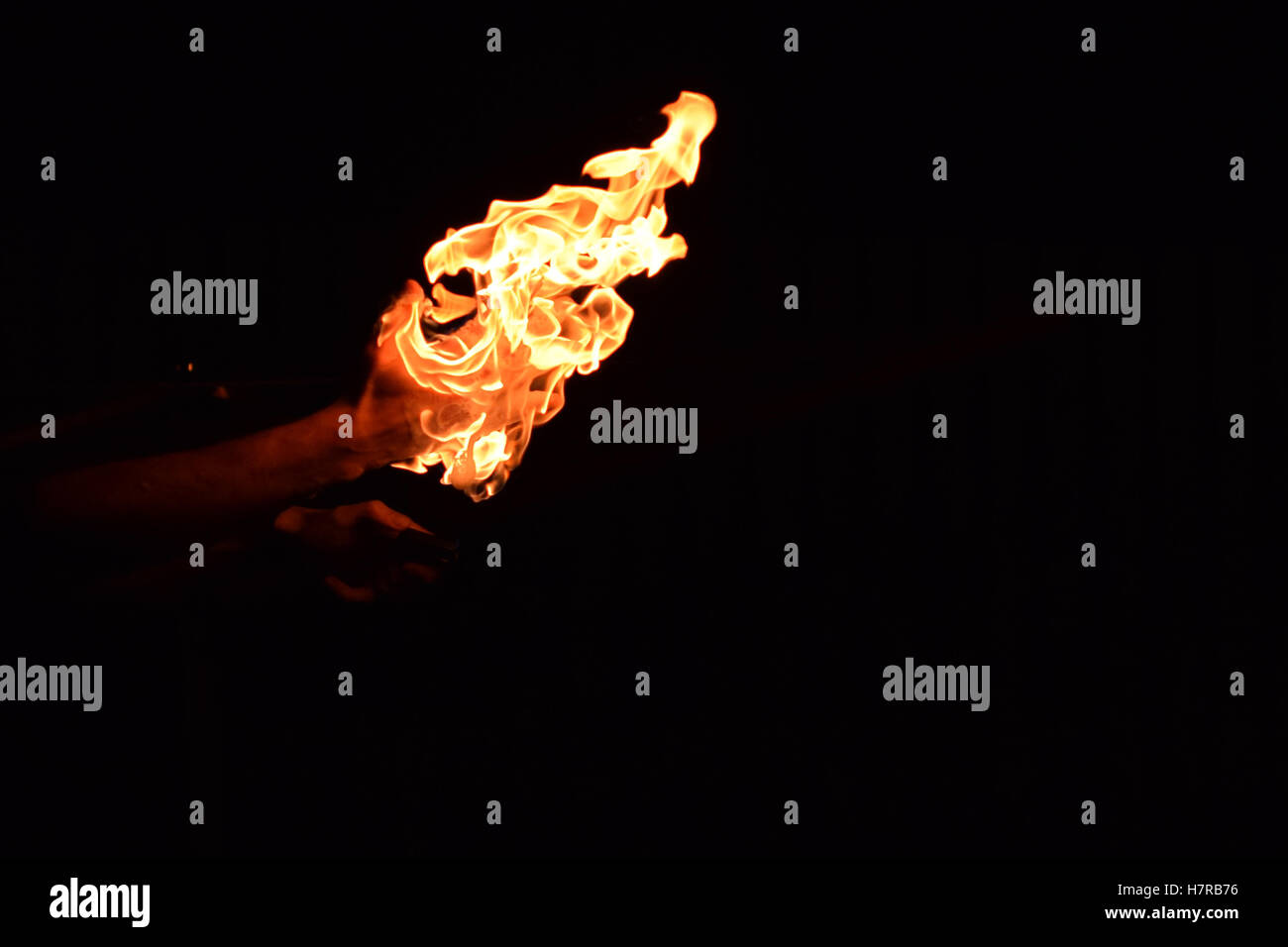 Burning off flammable bubbles from hi-res stock photography and images ...