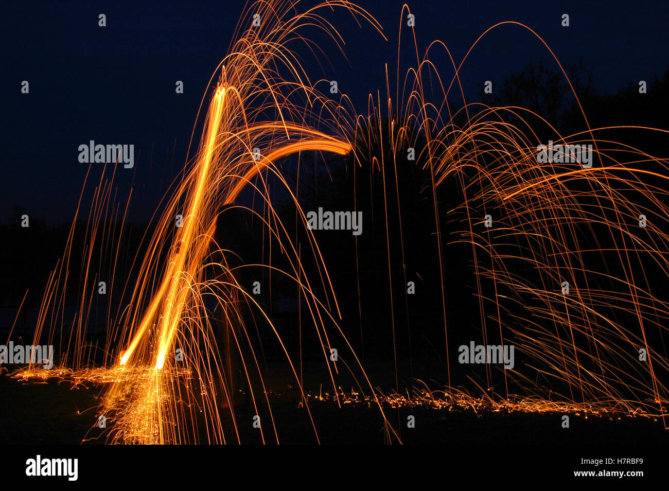 Spinning steel wool with a long exposure to create an interesting image ...