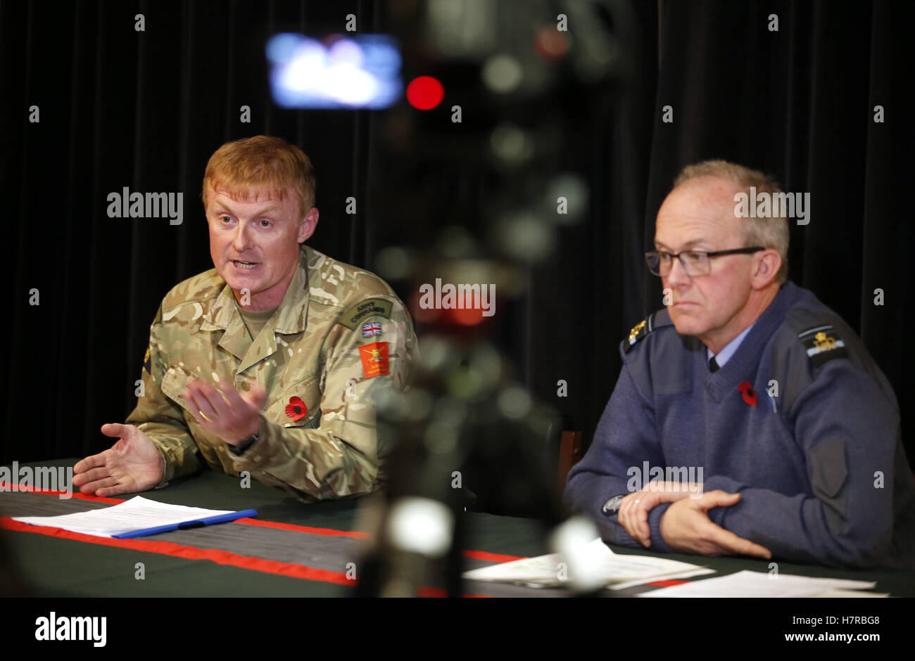 Major General Alastair Dickinson (left), Director of Army Basing and ...