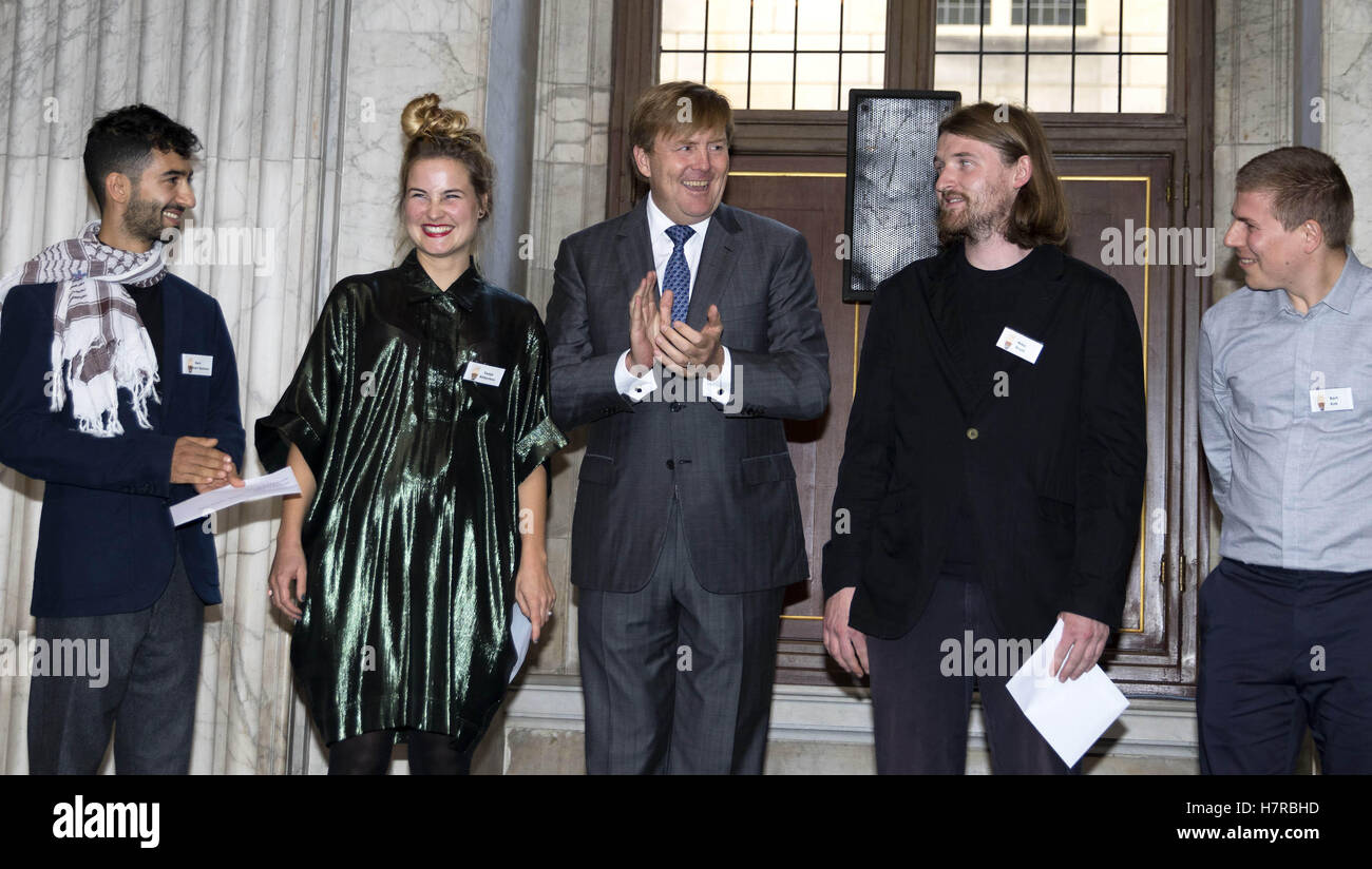 Willem-Alexander of the Netherlands with Bart Kok, Mike Pratt, Tanja ...