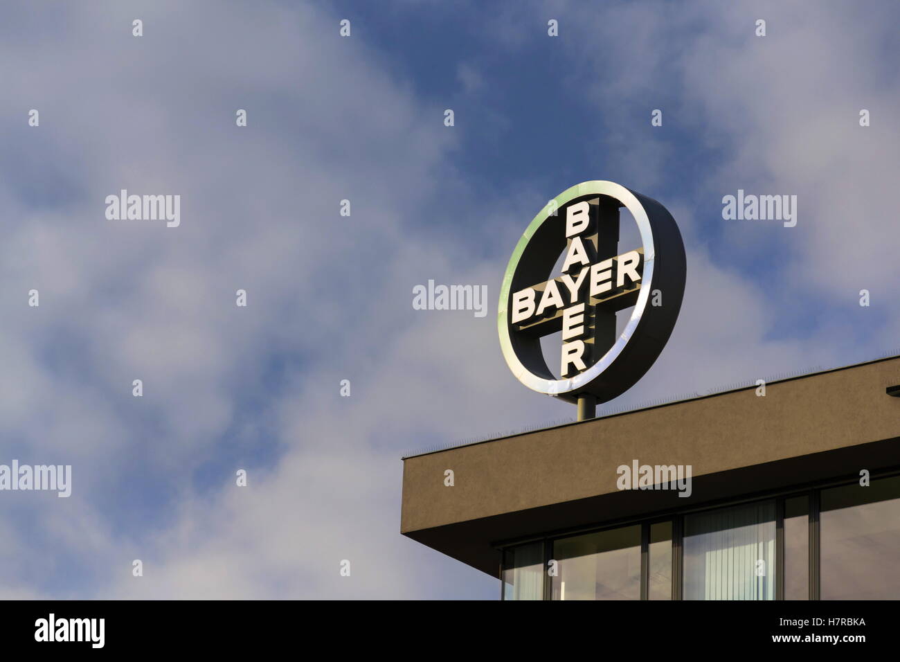 Bayer aspirin building hi-res stock photography and images - Alamy