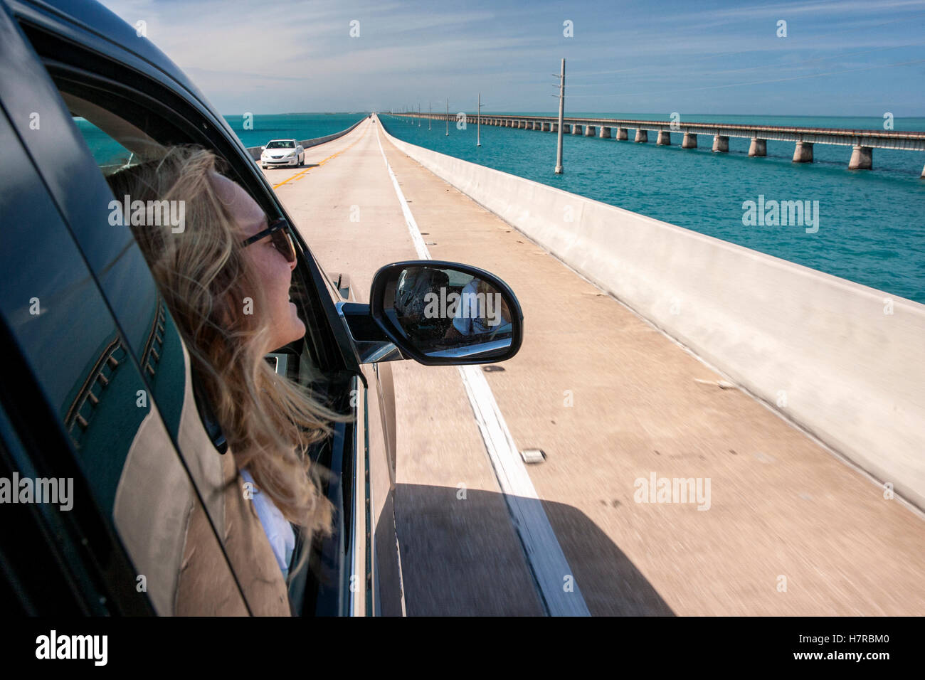 Driving on Seven Mile Bridge - Florida Keys, USA Stock Photo - Alamy