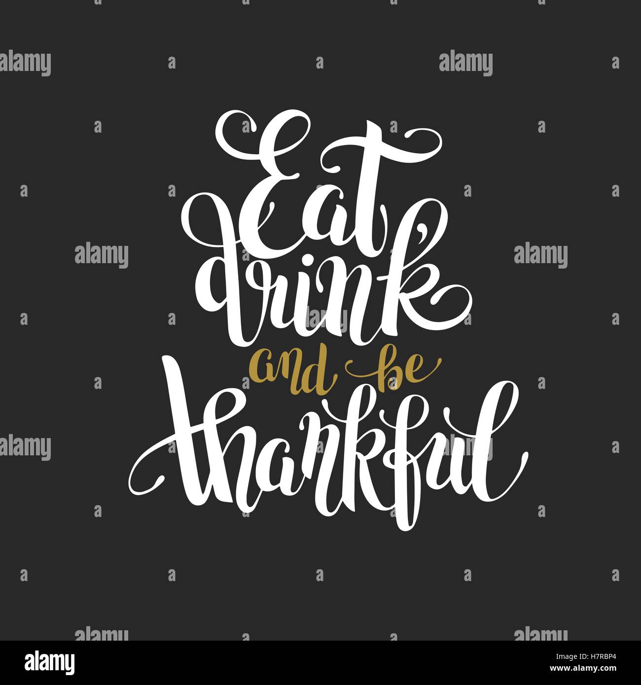Eat day lettering inscription hi-res stock photography and images - Alamy