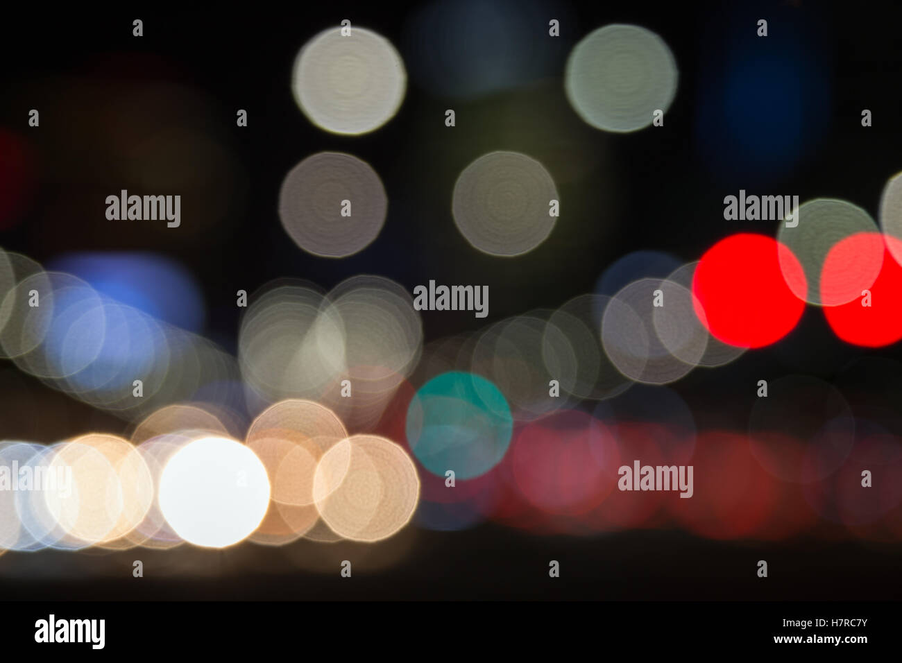 City lights defocused, abstract night scene Stock Photo - Alamy