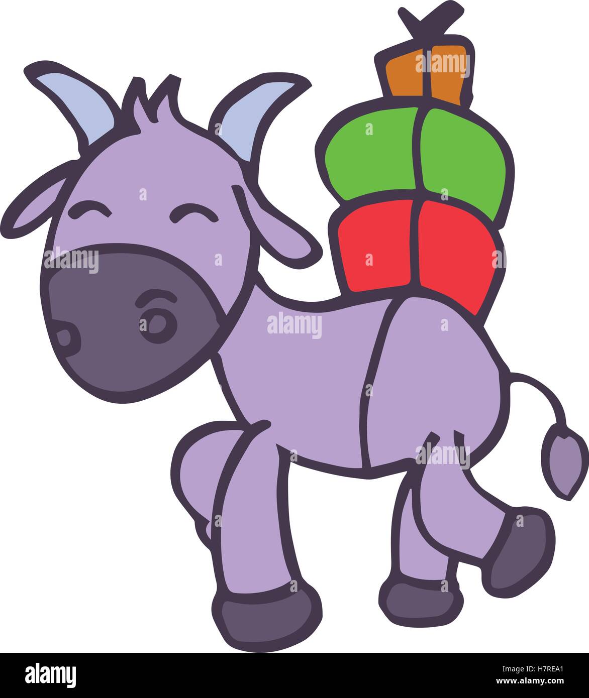 Grey cattle Stock Vector Images - Alamy