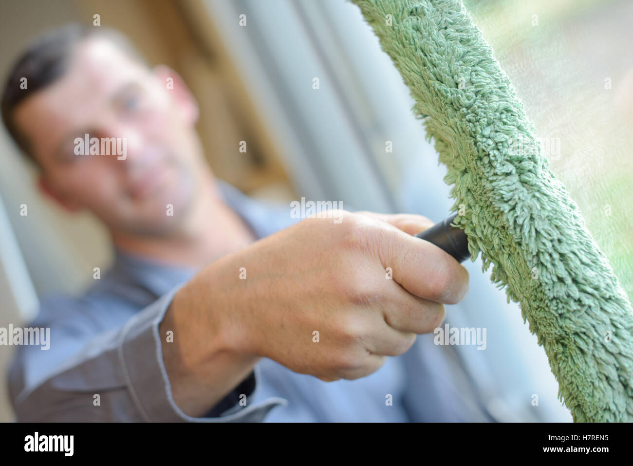 cleaning glass wall Stock Photo - Alamy