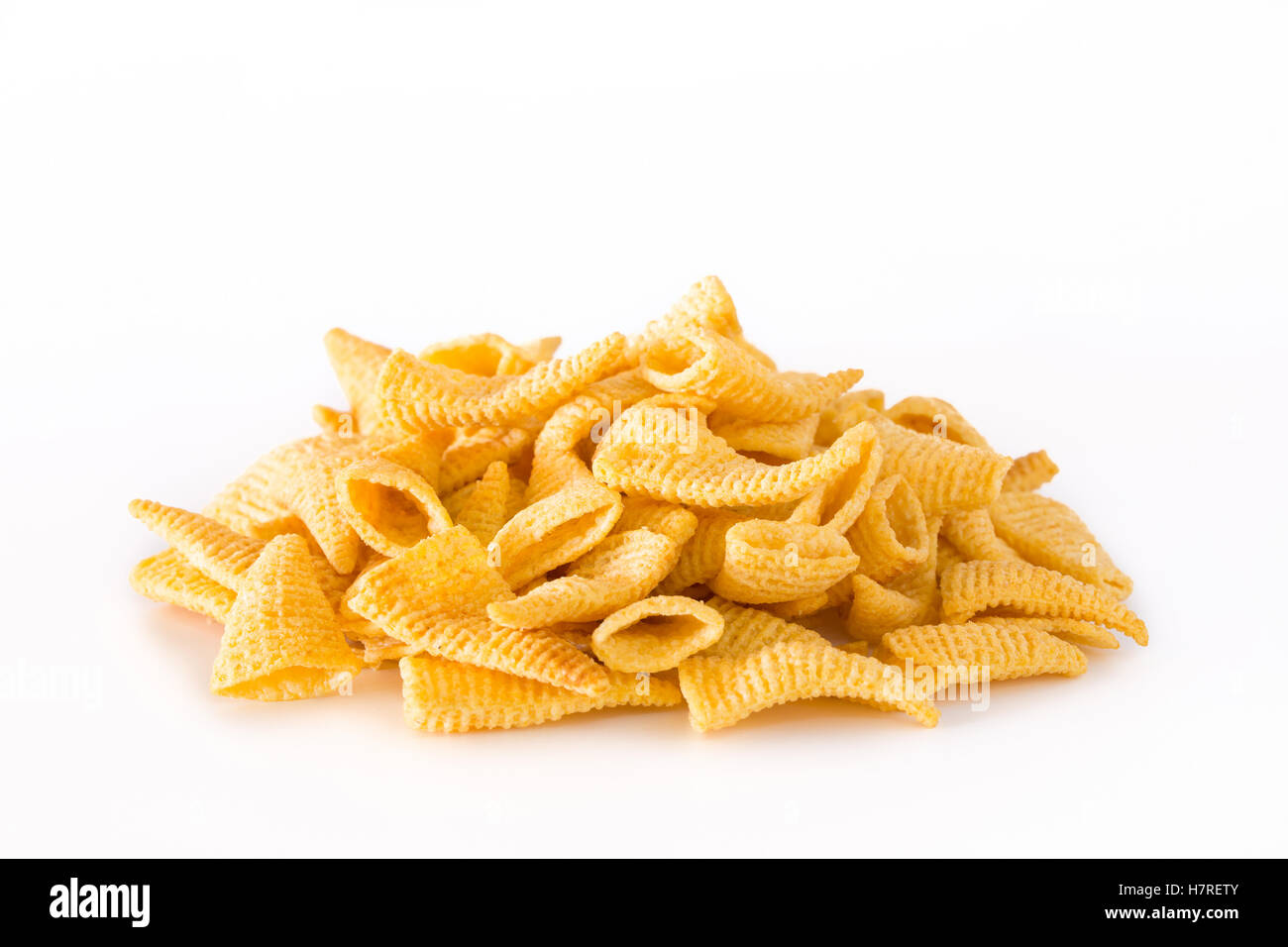 Snack cone Triangle isolated with white background Stock Photo - Alamy