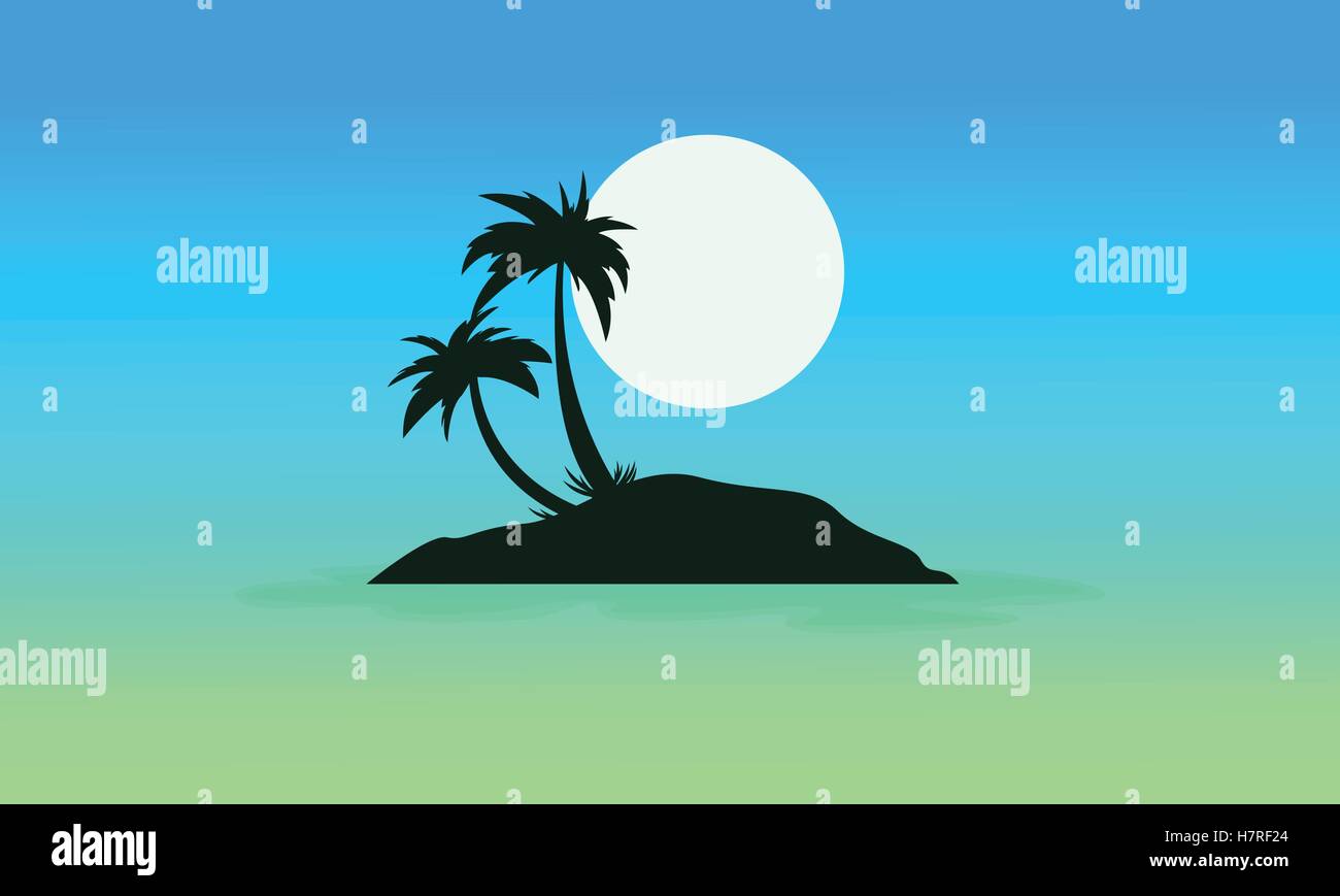 Spain beach scenery Stock Vector Images - Alamy