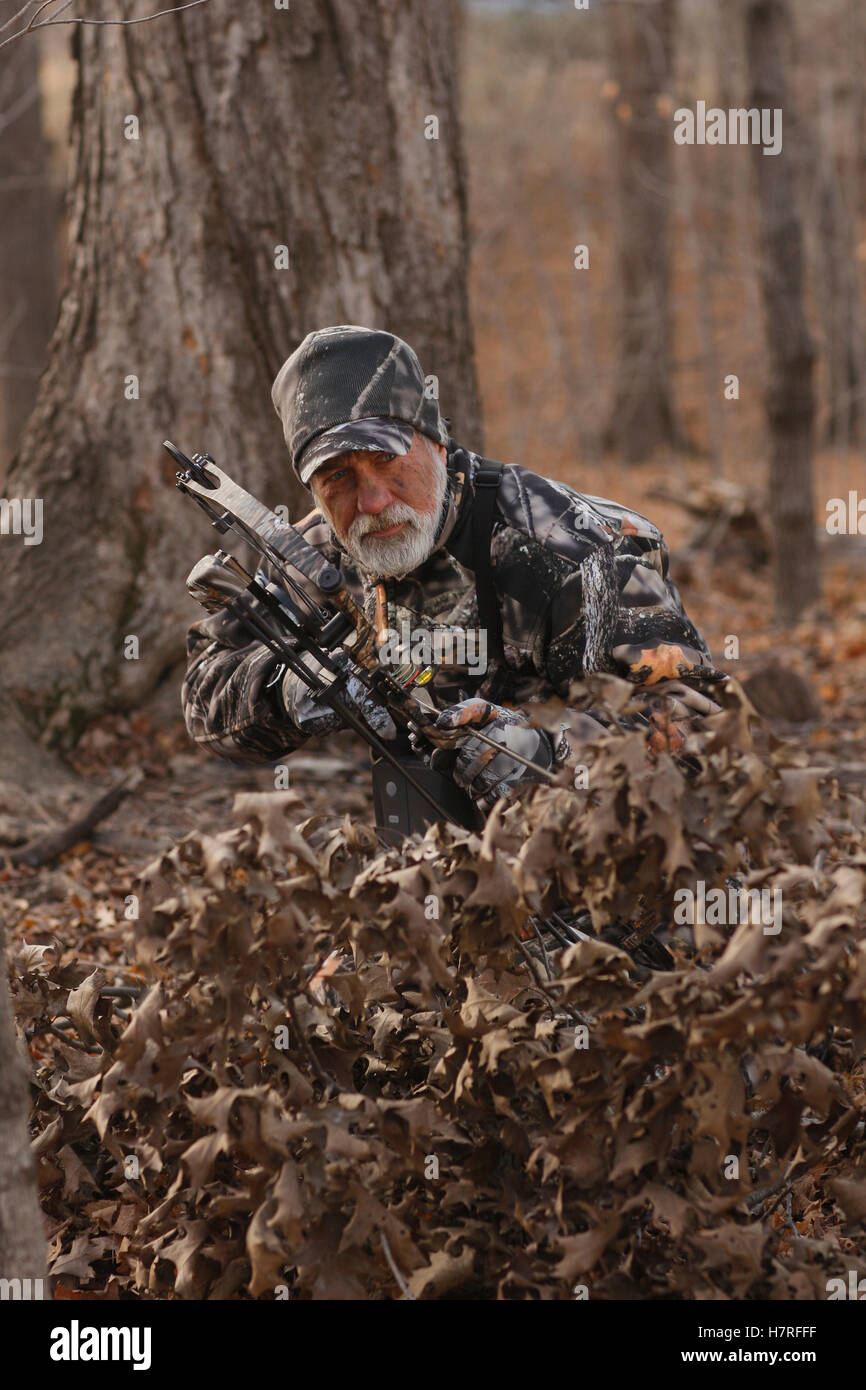 Bowhunter Hunting Big Game Stock Photo - Alamy
