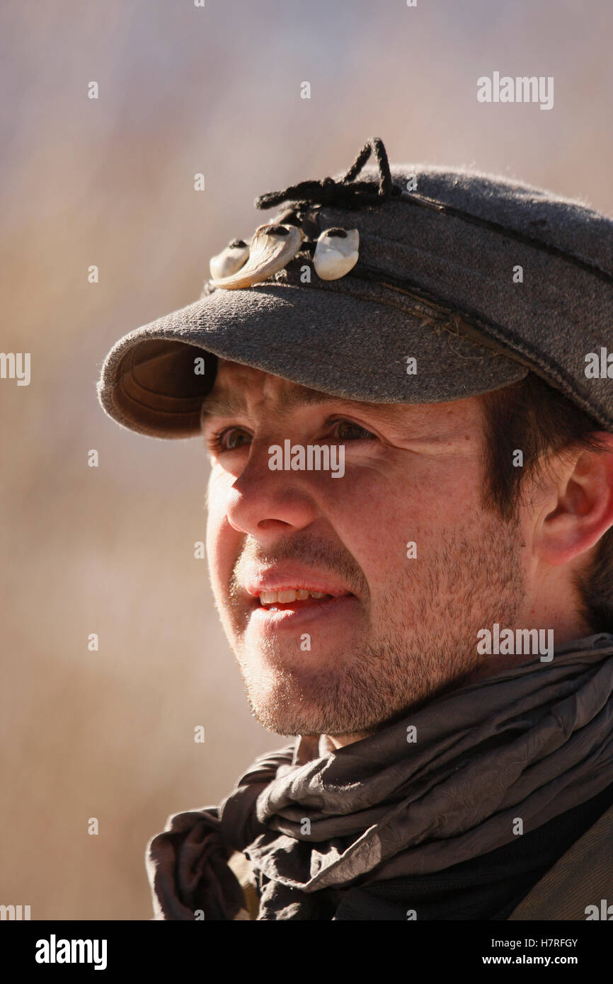 Portrait Of Houndsman Cougar Hunter Stock Photo - Alamy