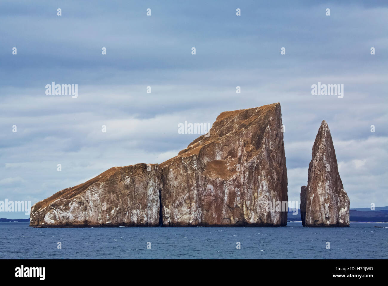 Eroded islet and rock stack at sea in Galapago Stock Photo - Alamy