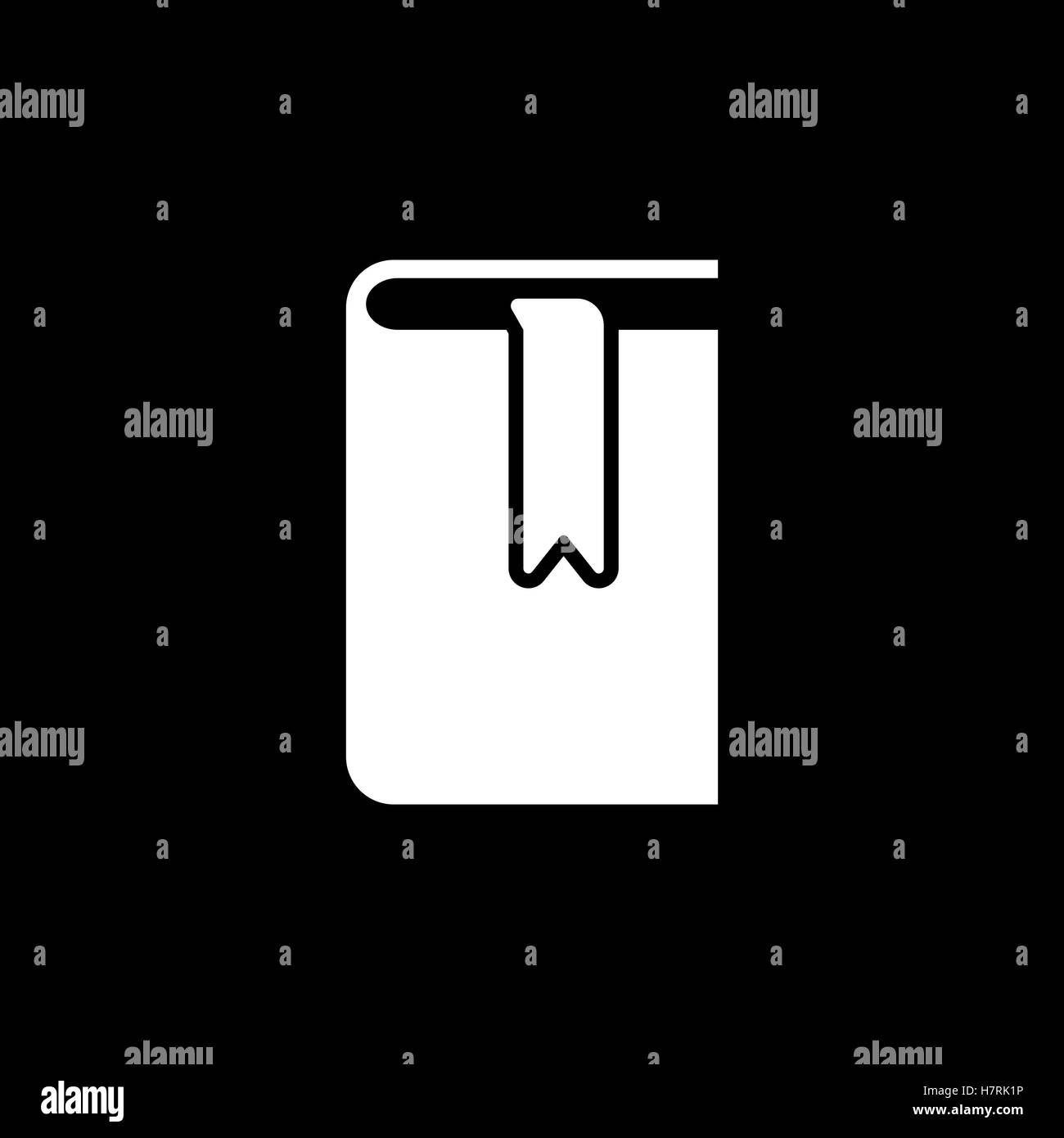 Book and bookmark icon. vector design. Library, bookmark symbol. web ...