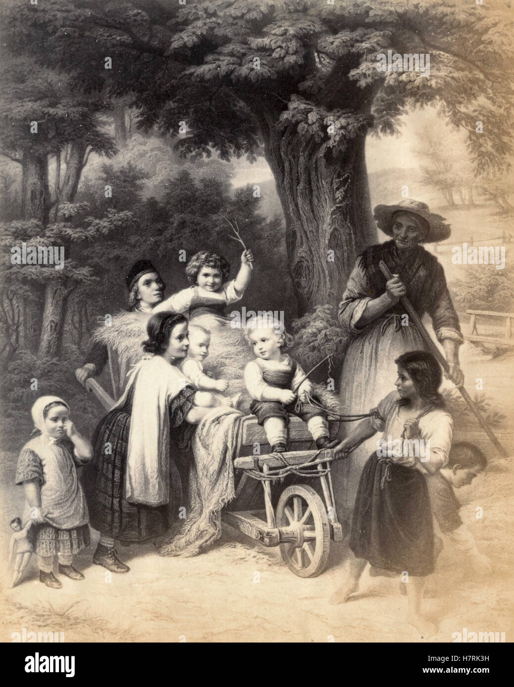 The widow's penny, print Stock Photo - Alamy