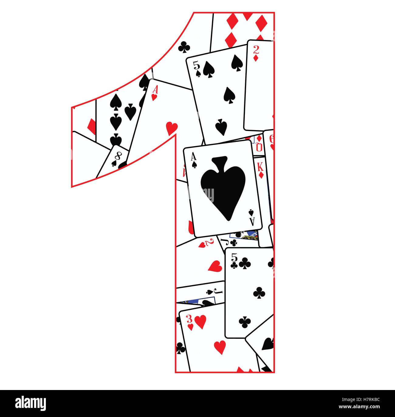 1 of diamonds Stock Vector Images - Alamy