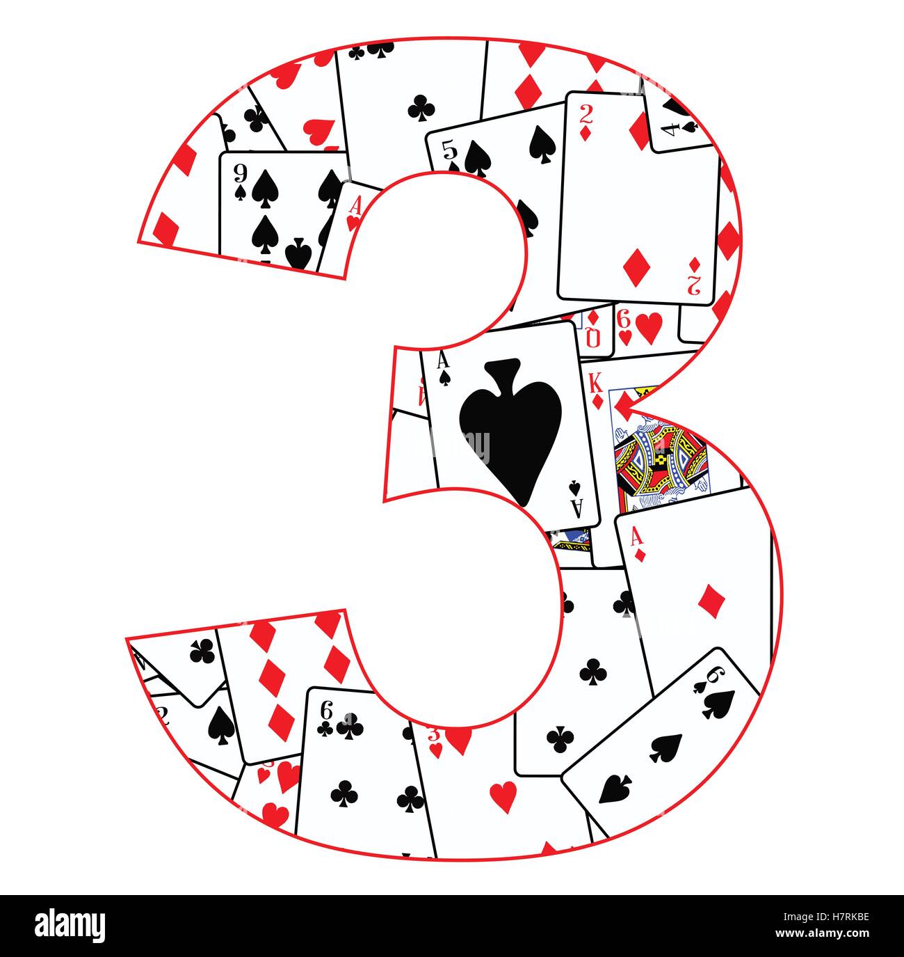 3 red cards Cut Out Stock Images & Pictures - Alamy