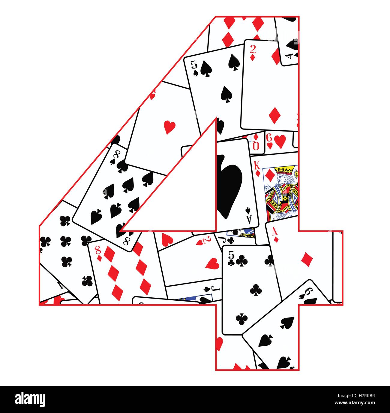 Playing cards order Stock Vector Images - Alamy