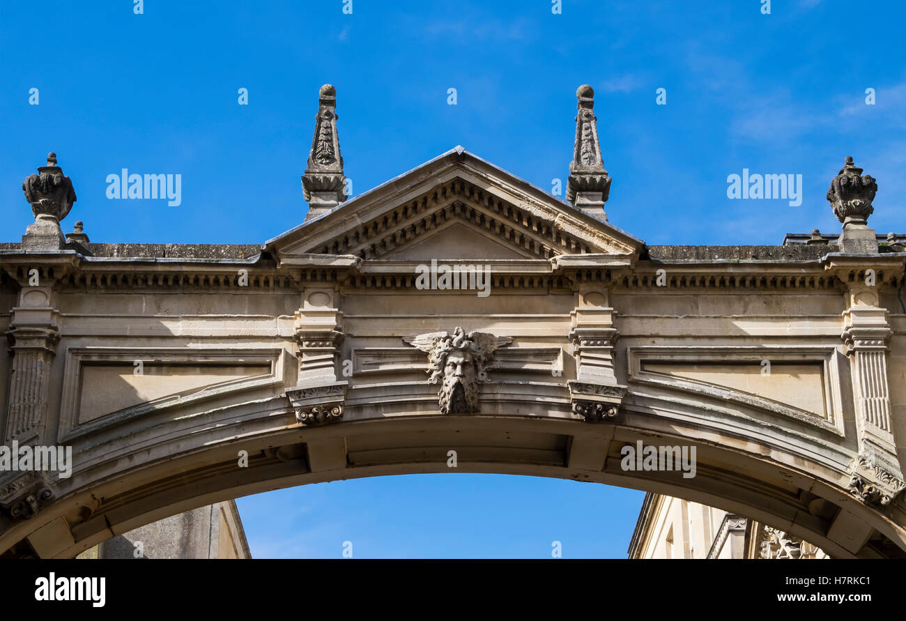 An archway near the Roman Baths; Bath, Somerset, England Stock Photo ...