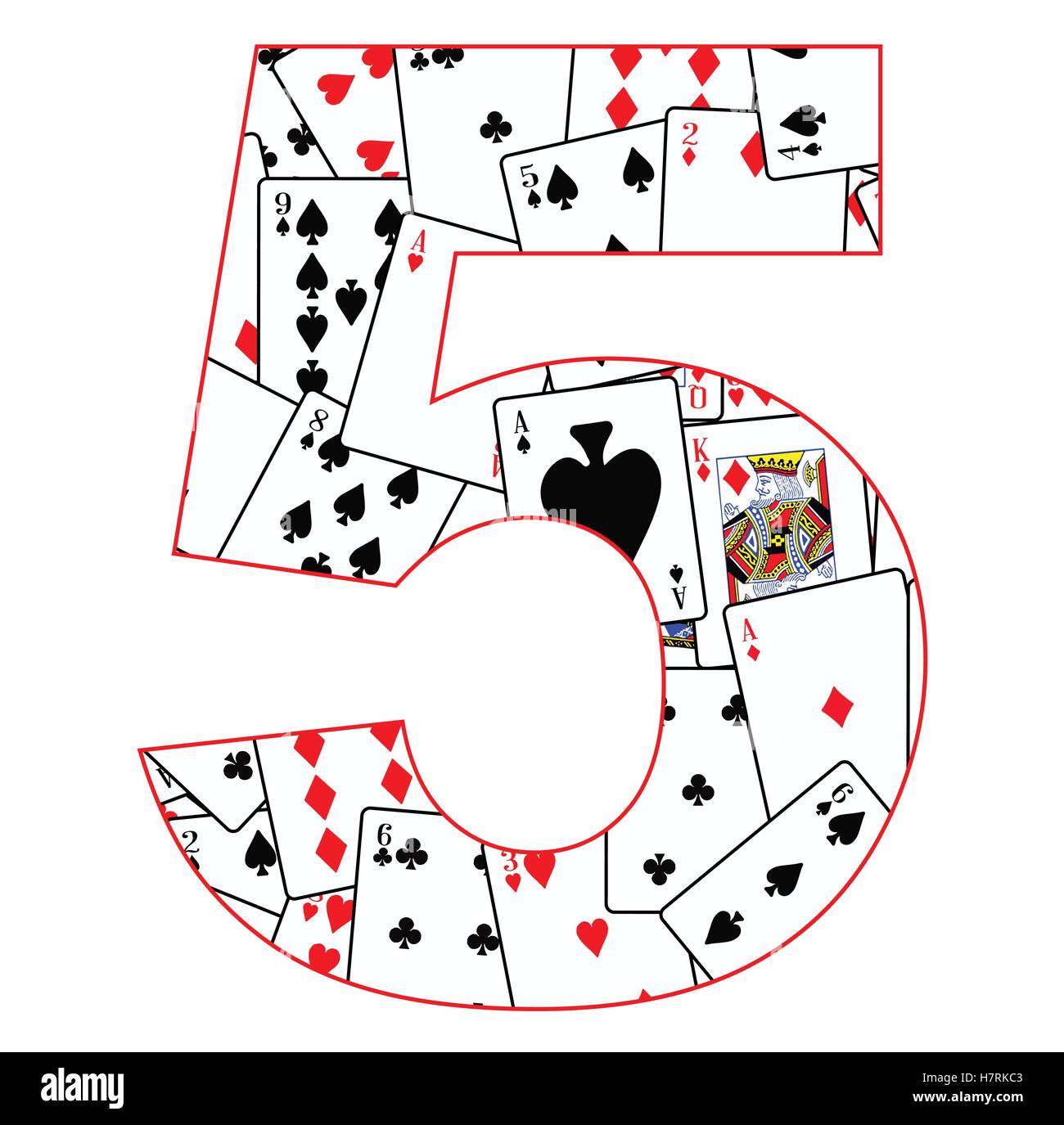 Number 5 Stock Vector Images - Alamy