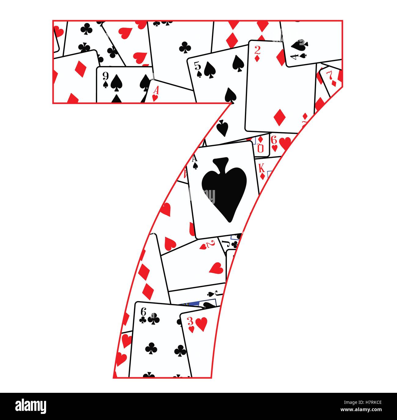 Number 7 Cut Out Stock Images & Pictures - Alamy