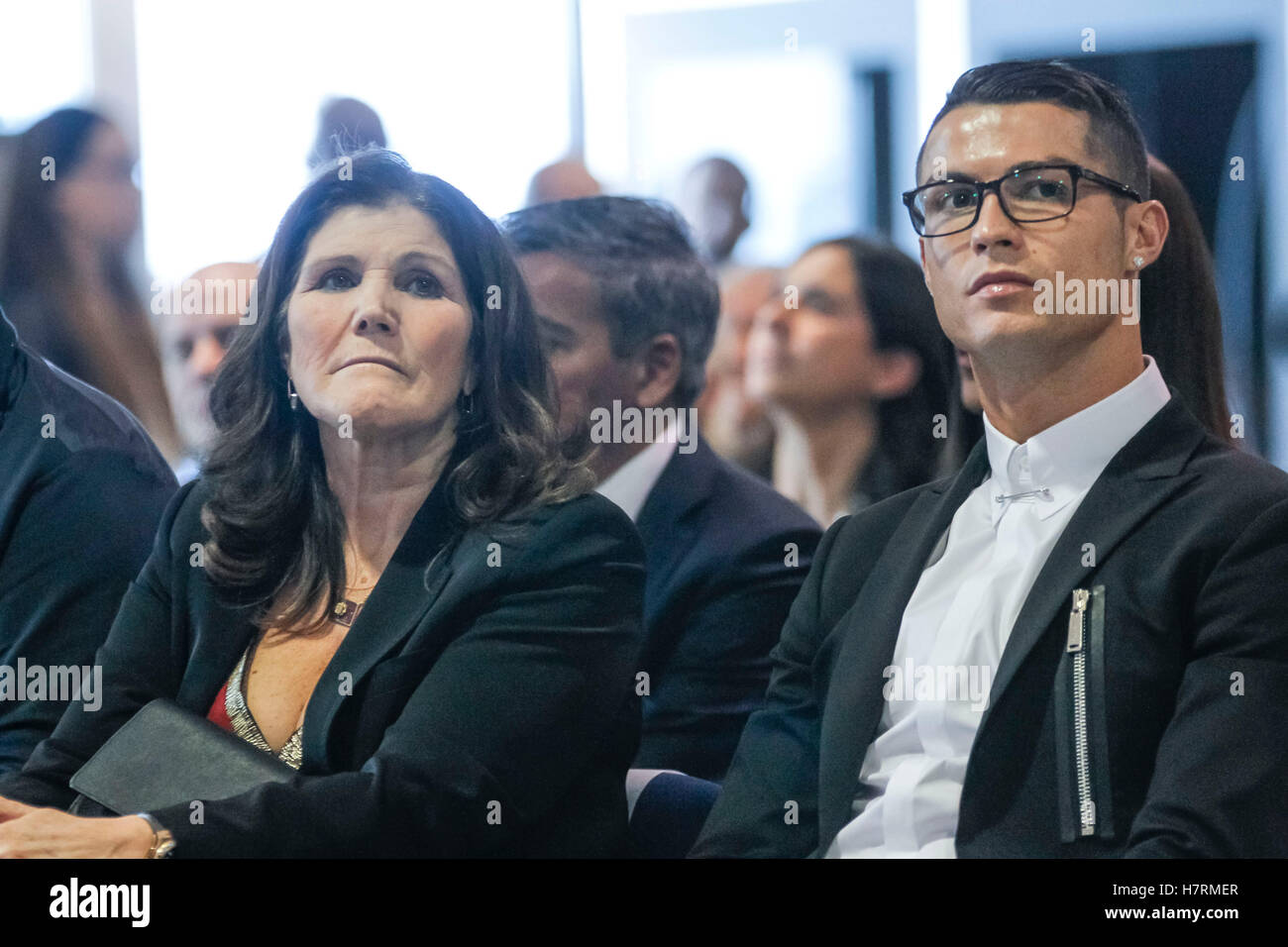 Madrid, Spain. 7th November, 2016. Cristiano Ronaldo signs an extension ...