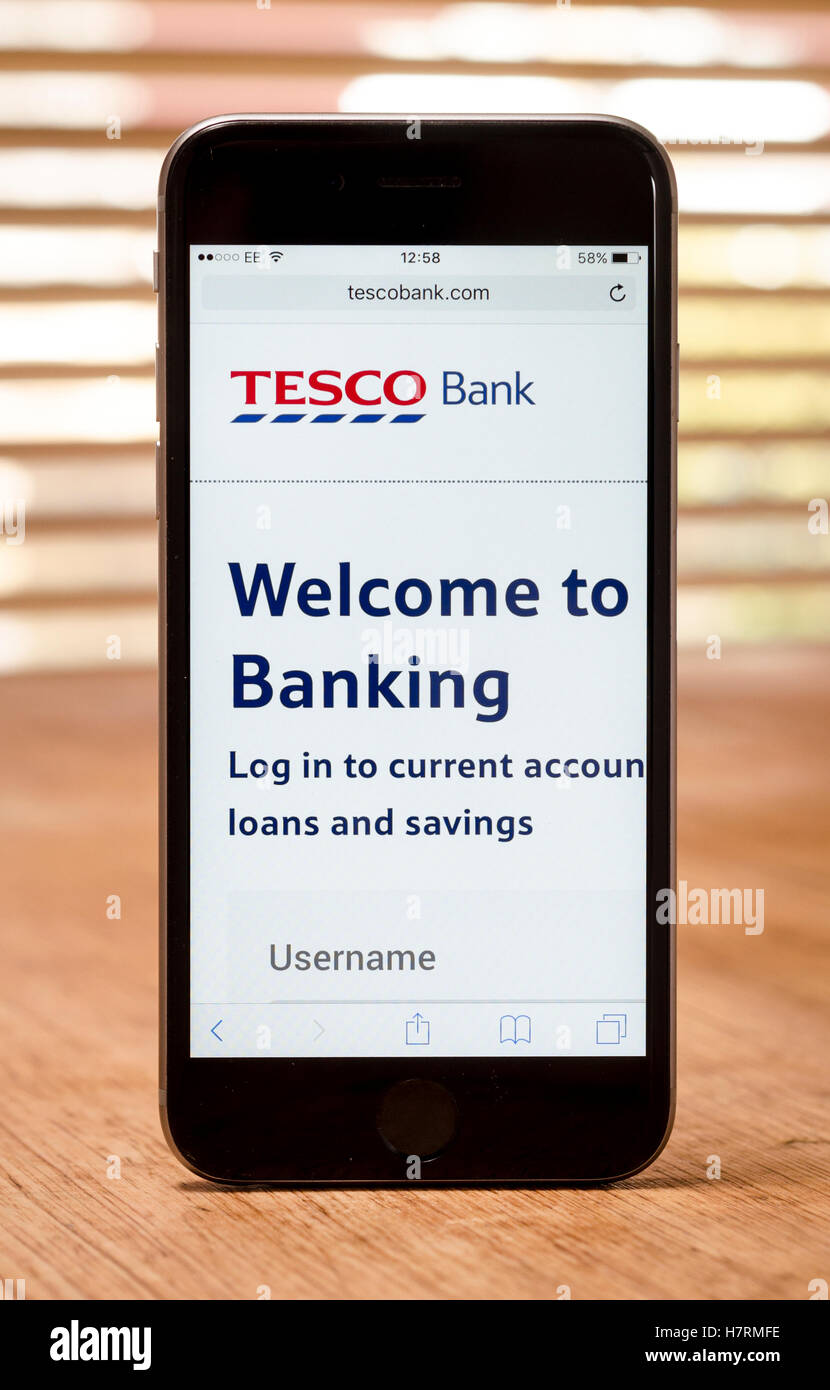 Tesco banking app hi-res stock photography and images - Alamy