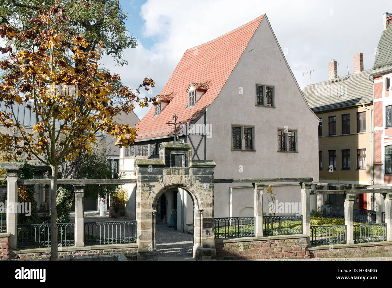 The house in which Martin Luther (1483-1546) was born, photographed in ...