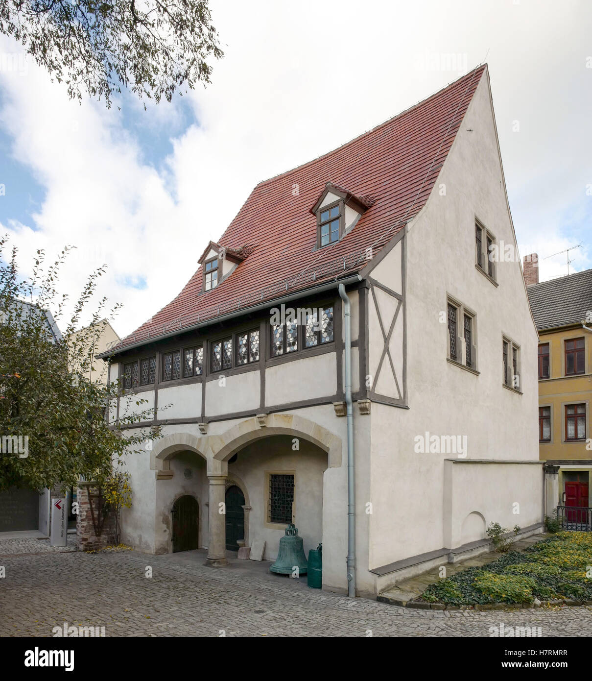 The house in which Martin Luther (1483-1546) was born, photographed in ...