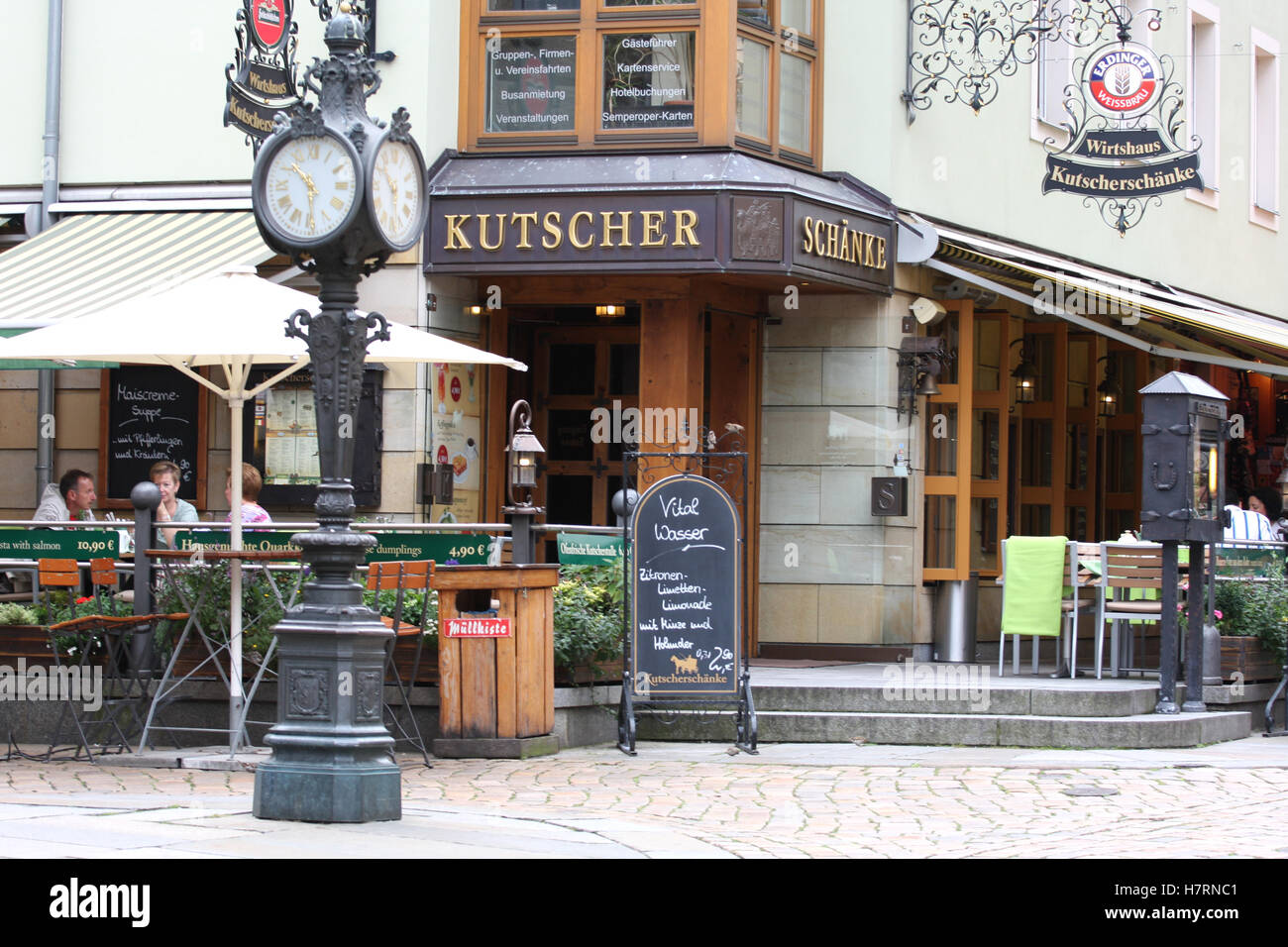 Dresden caffe shops and bars Stock Photo - Alamy