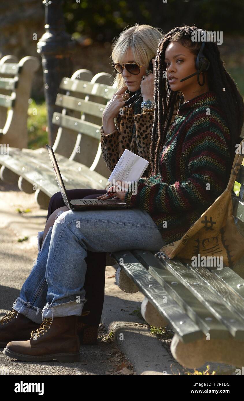 New York, MA, USA. 7th Nov, 2016. Cate Blanchett, Rihanna on location ...