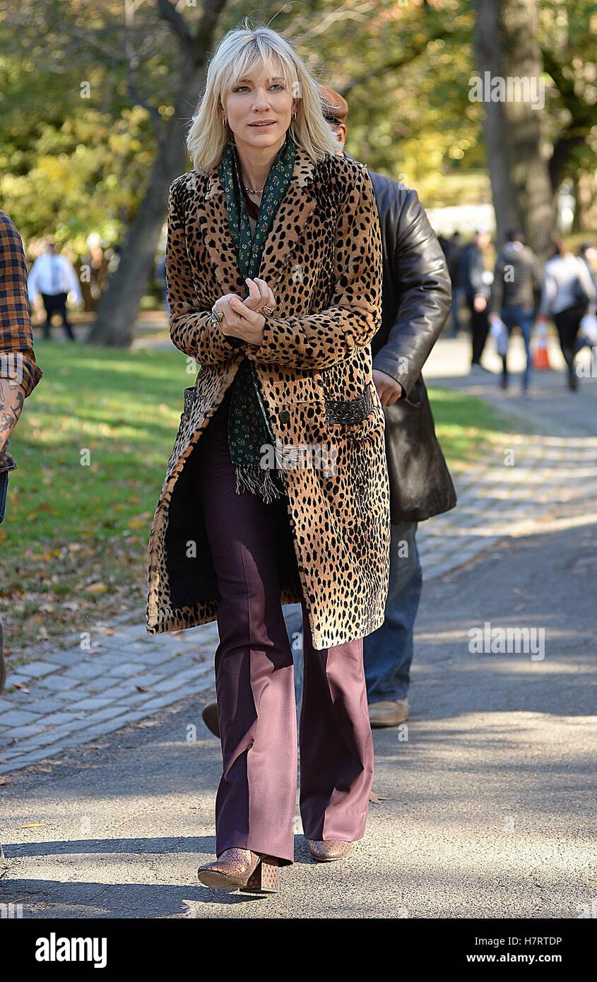 New York, MA, USA. 7th Nov, 2016. Cate Blanchett on location for OCEAN ...