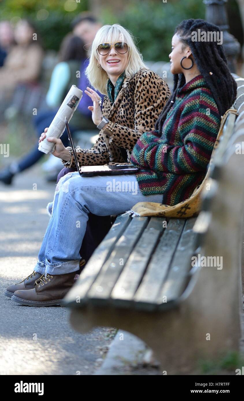 New York, MA, USA. 7th Nov, 2016. Cate Blanchett, Rihanna on location ...