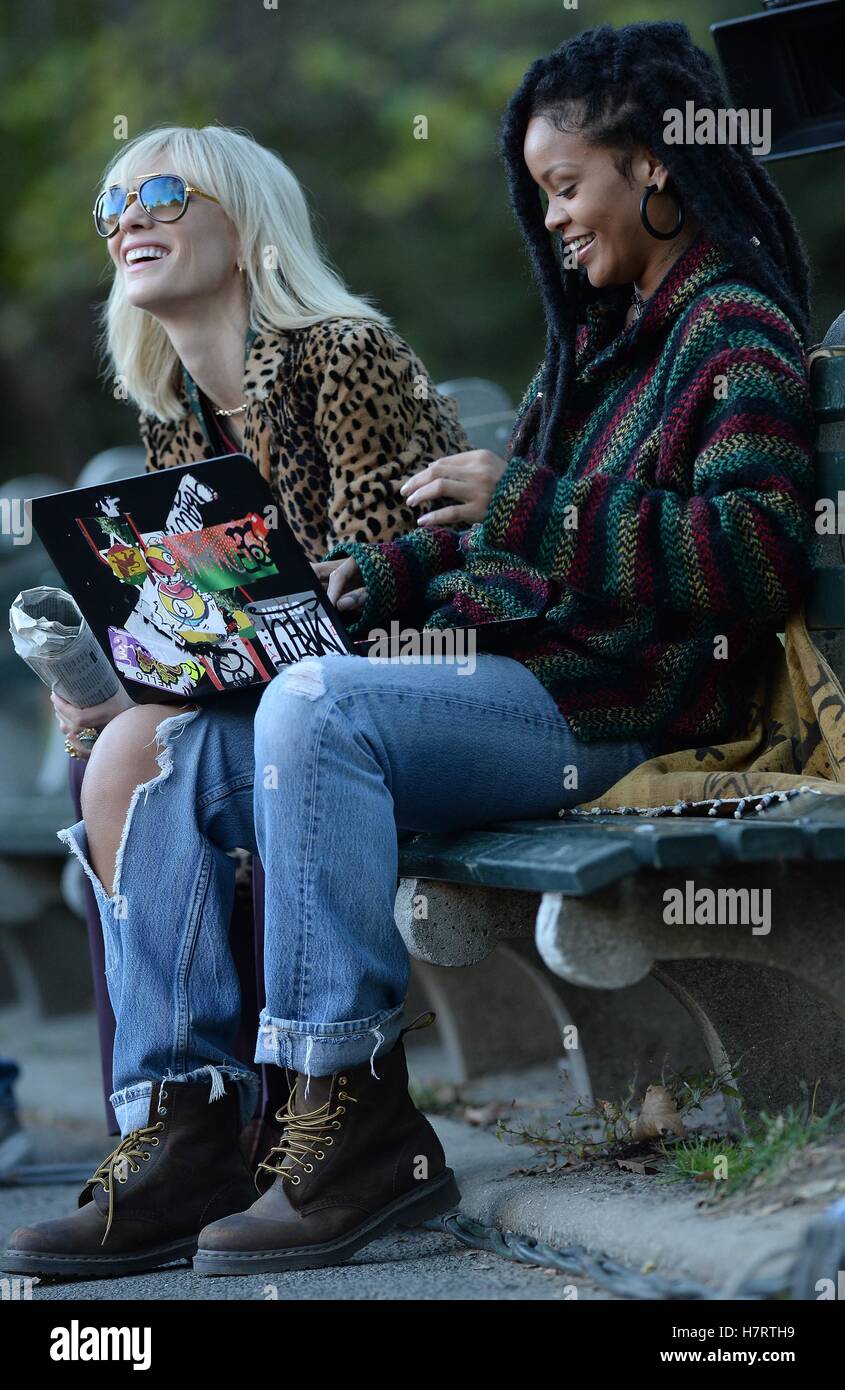 New York, MA, USA. 7th Nov, 2016. Cate Blanchett, Rihanna on location ...