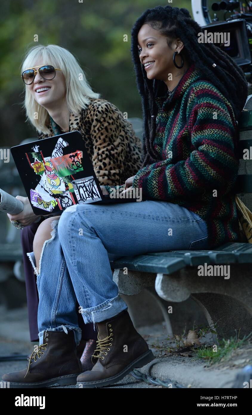 New York, MA, USA. 7th Nov, 2016. Cate Blanchett, Rihanna on location ...
