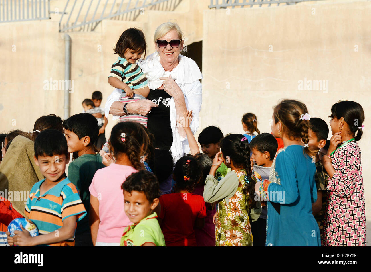 Claudia Graus, acting chairwoman of Unicef Germany, in the Debaga ...