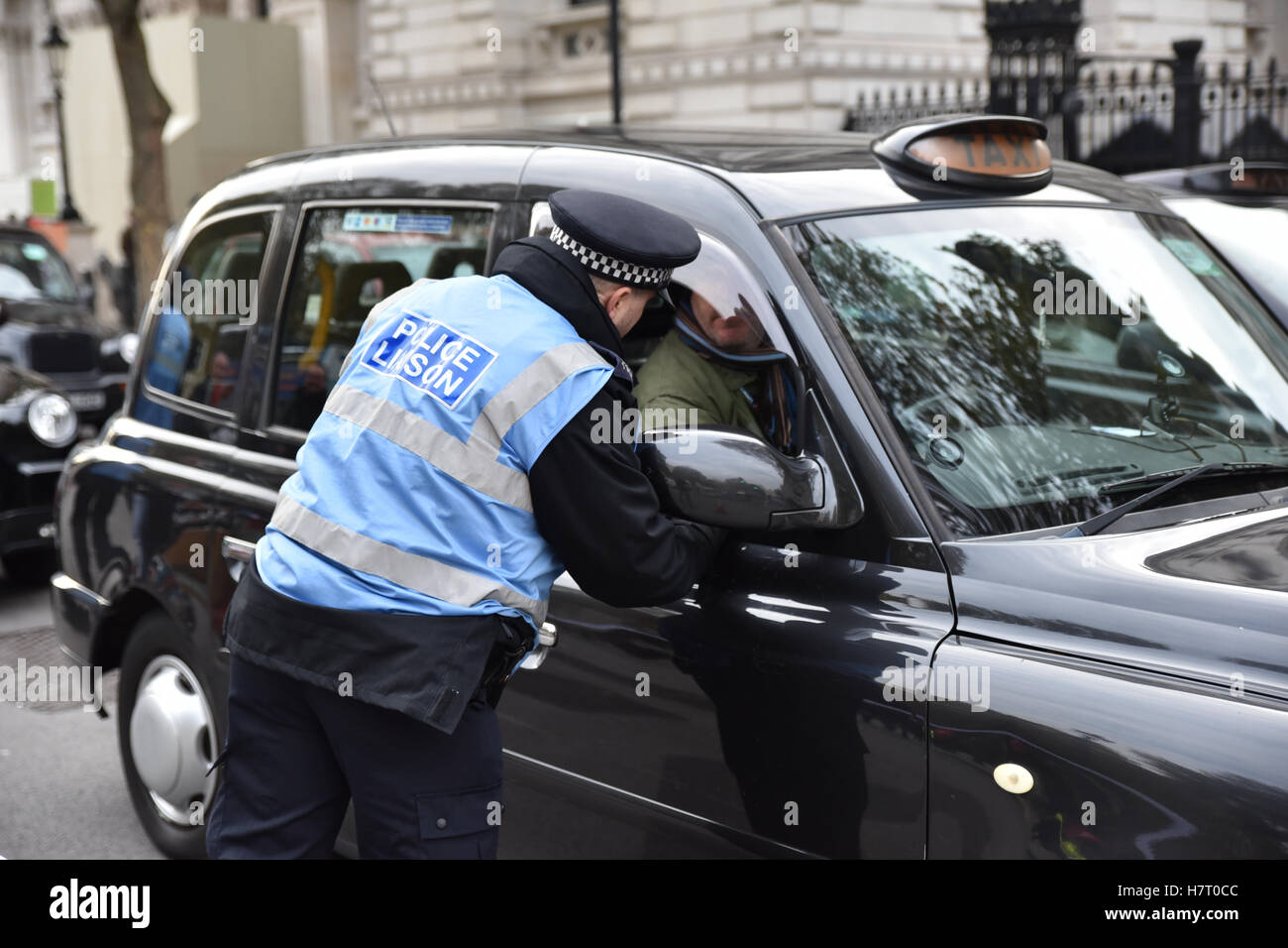 London taxi driver protests hi-res stock photography and images - Alamy