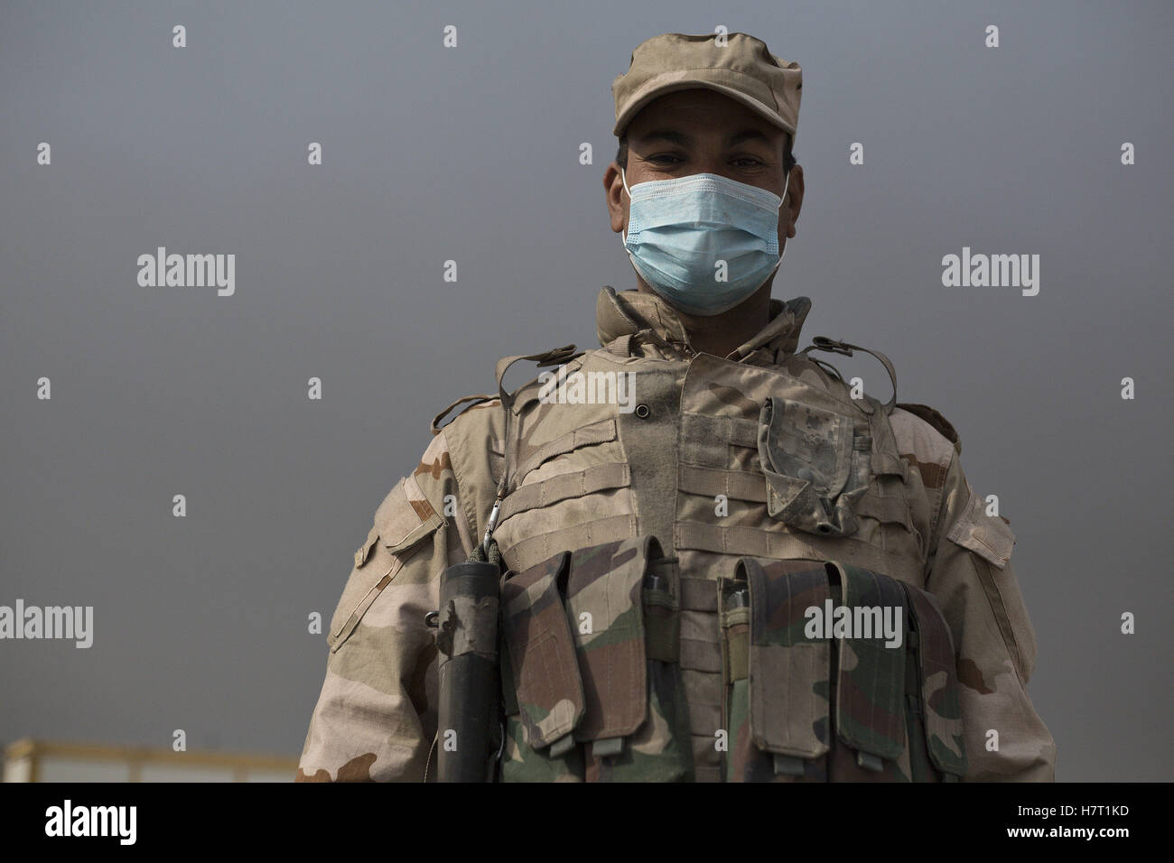 Qayyarah, Niniveh, Iraq. 8th Nov, 2016. 08/11/2016. Qayyarah, Iraq. An ...