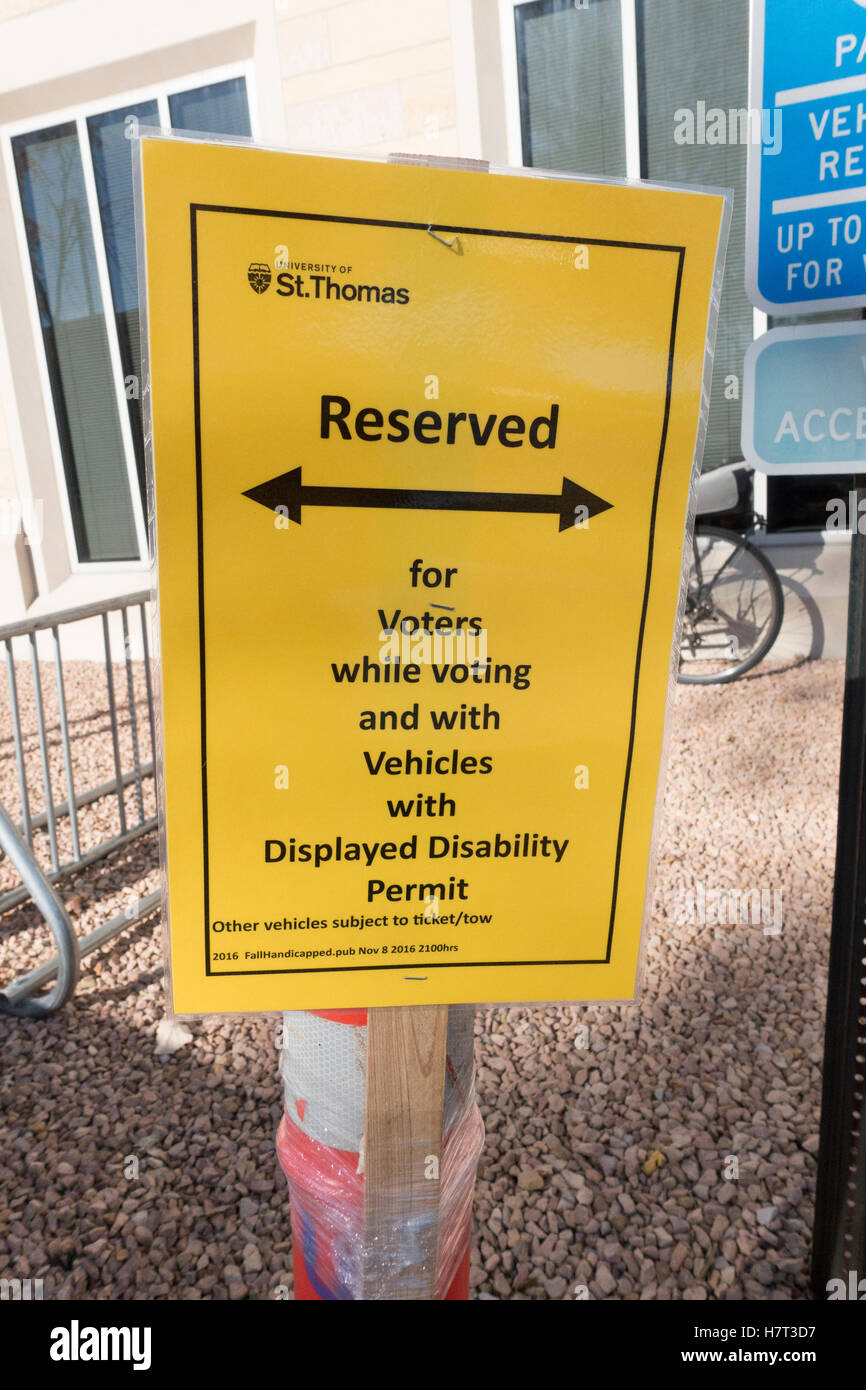 Reserved for voter parking hi-res stock photography and images - Alamy