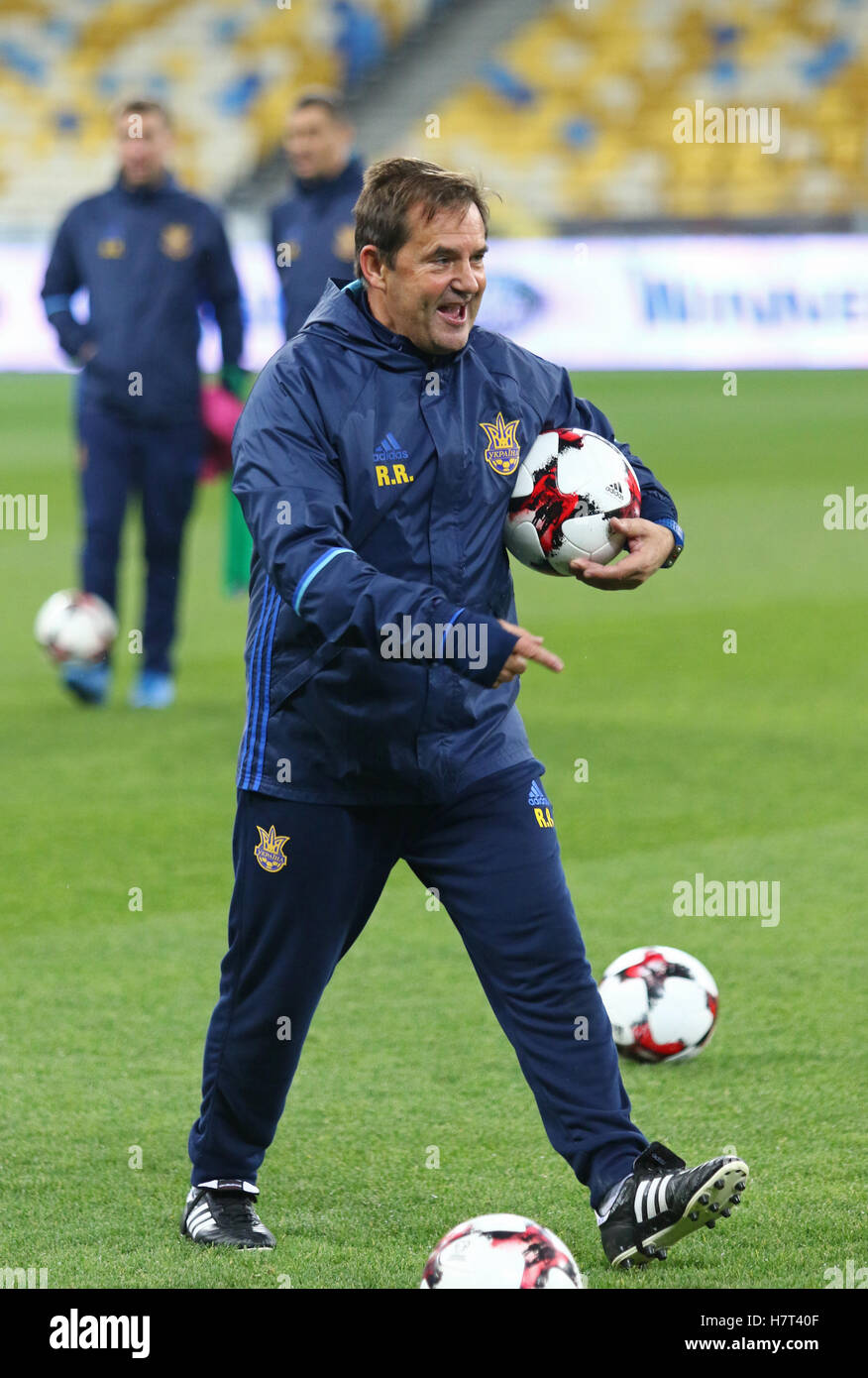 Kiev, Ukraine. 8th November, 2016. Ukraine National Football Team coach ...
