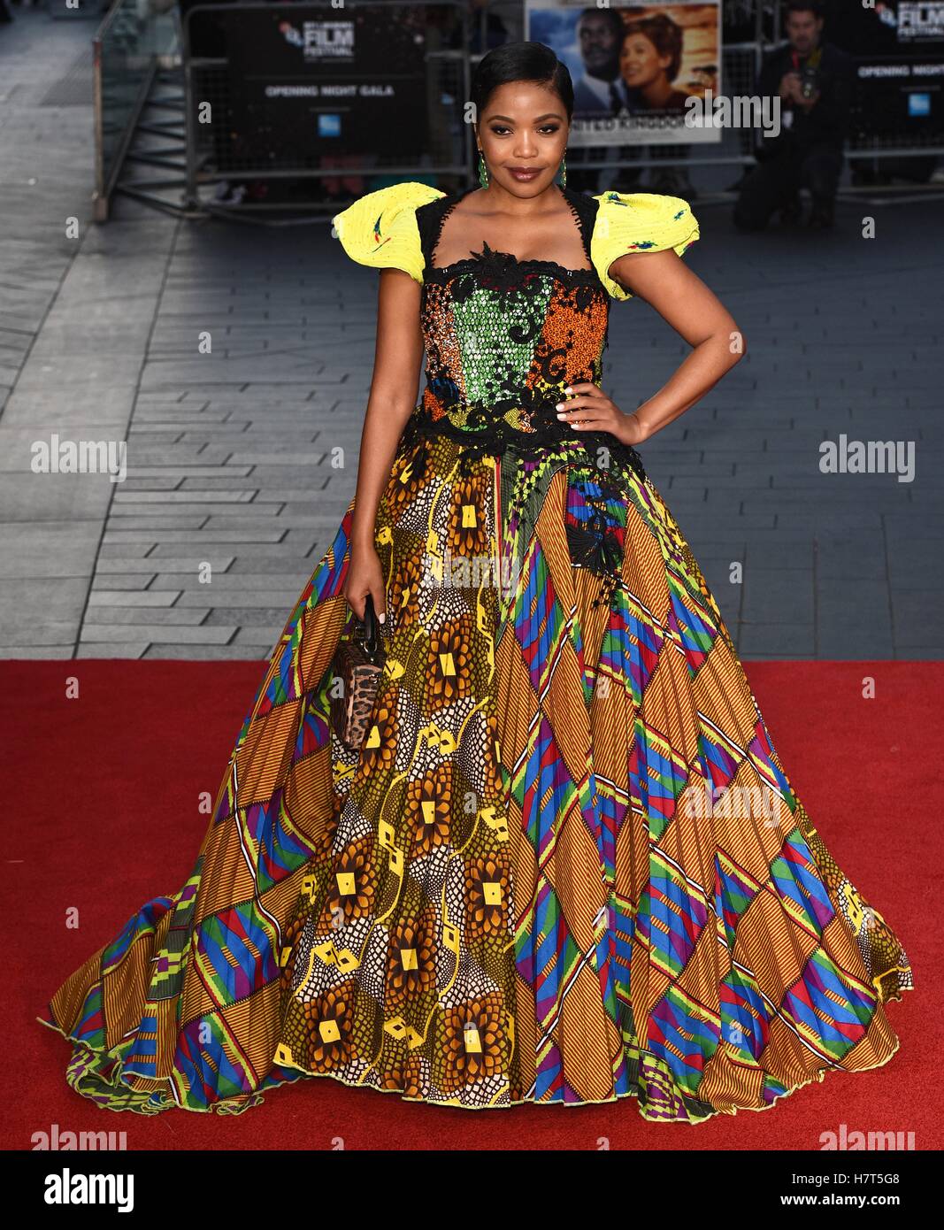 uLondon, UK. Terry Pheto at the Premiere of A United Kingdom - the ...