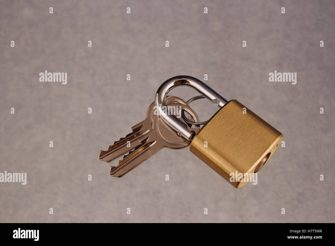 Lock and keys isolated on a clear background image with copy space ...