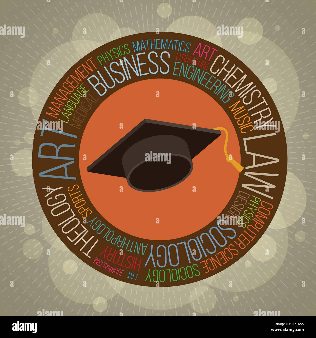 Concept of choice of future profession. Vector illustration and poster ...