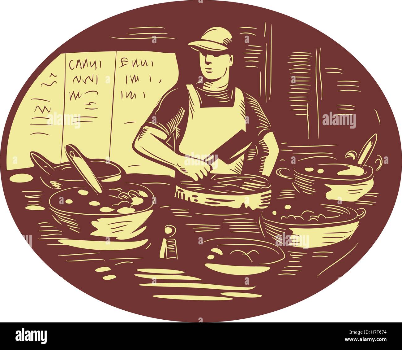 Food stall stand Stock Vector Images - Alamy