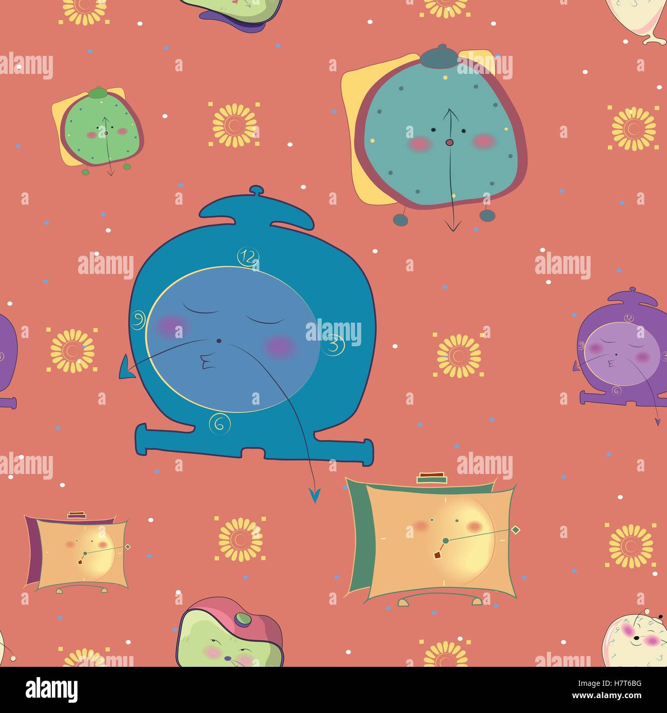 Seamless background night time Stock Vector Images - Alamy