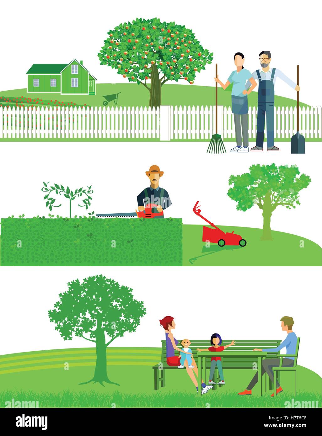 garden and leisure Stock Vector Image & Art - Alamy