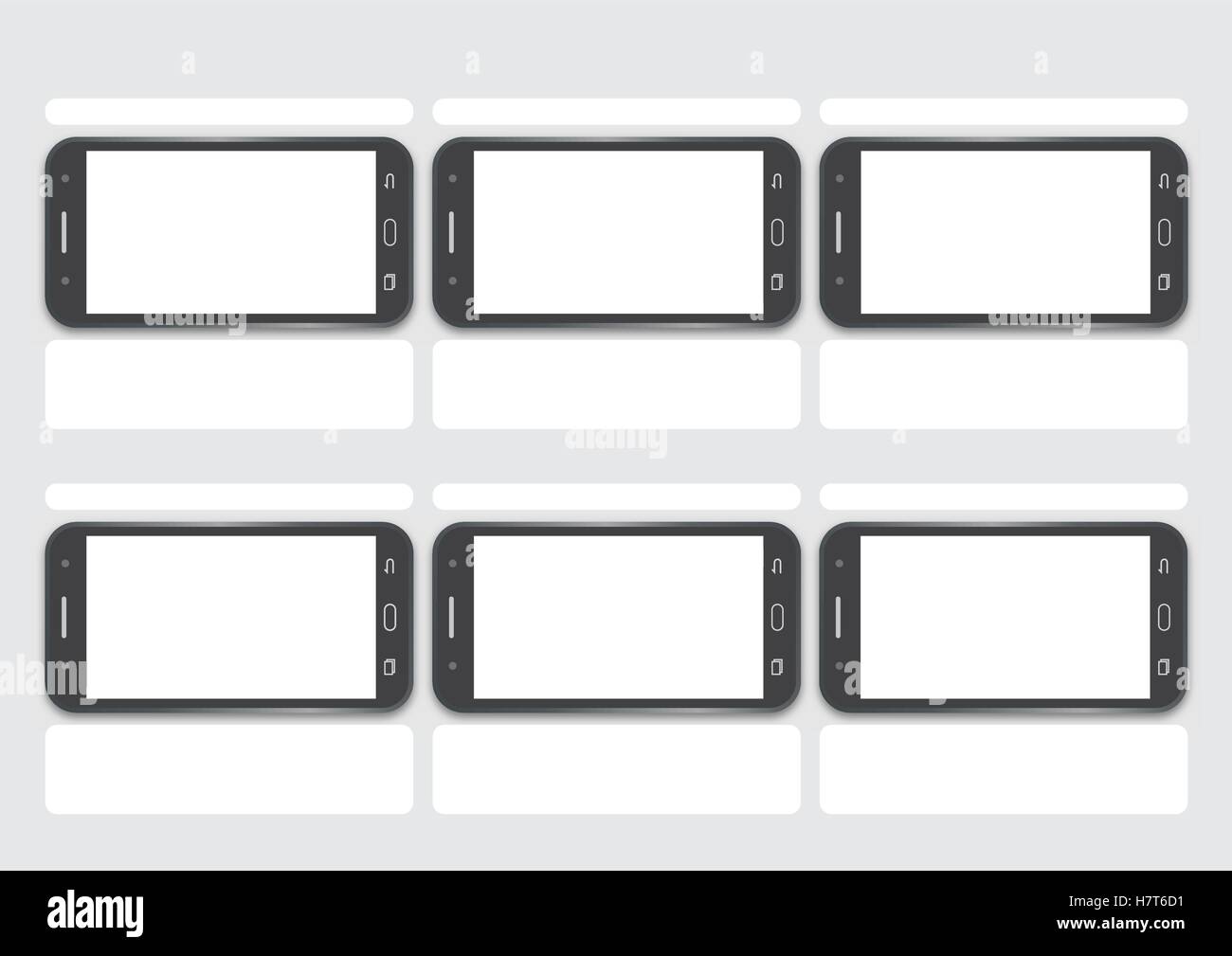 phone black layout of presentation template Stock Vector Image & Art ...