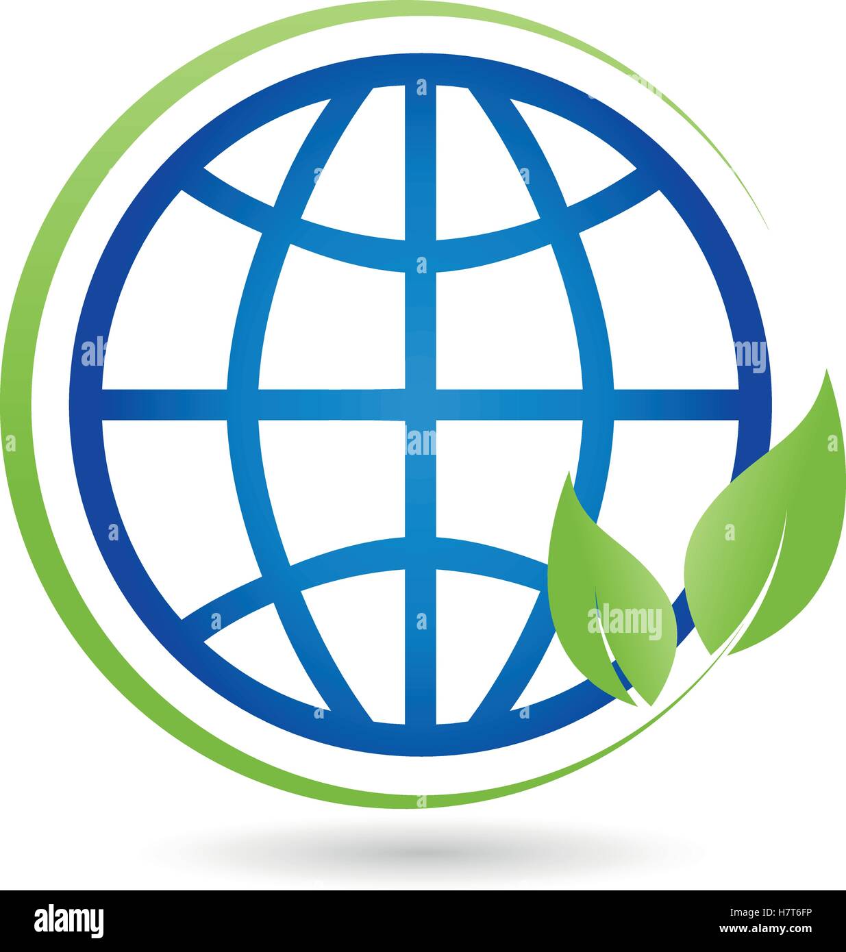 leaves, ecology, logogram, globe, planet, earth, world, sustainability ...