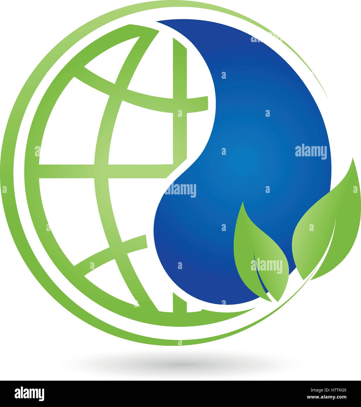 leaves, logogram, globe, planet, earth, world, sustainability, atlas ...