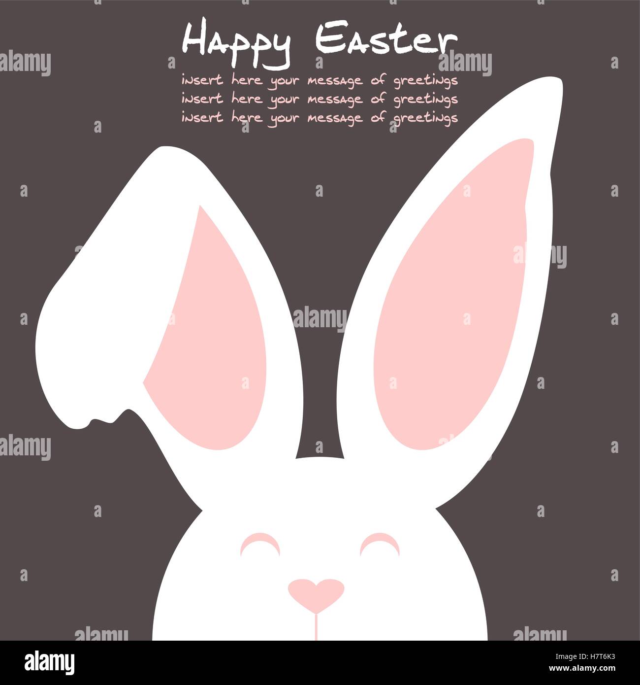 Cheerful and friendly colored rabbit - Background Stock Vector Image ...